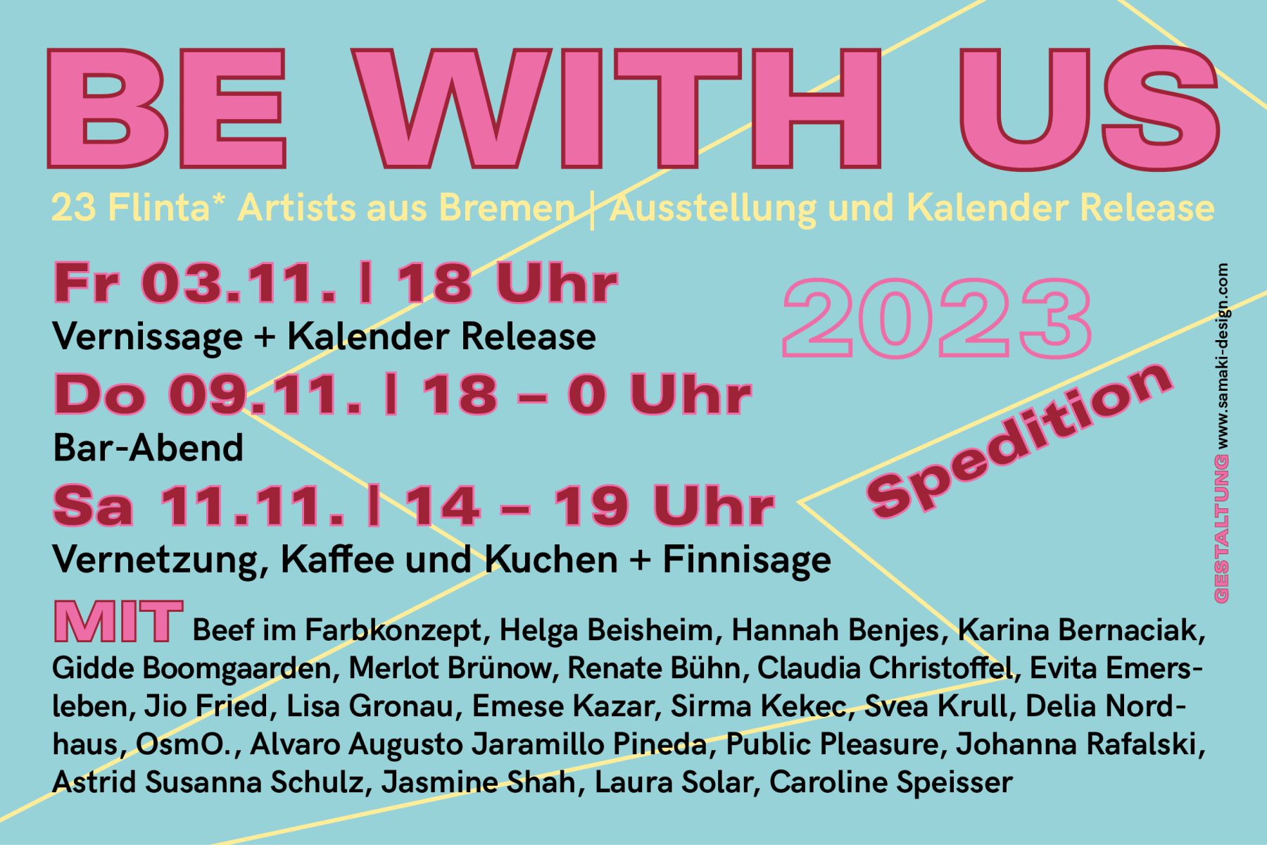 BE WITH US Ausstellung und Kalender Release